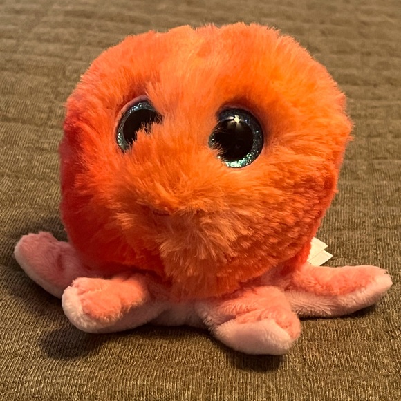 TY PUFFIES | Toys | Ty Puffies Sheldon The Coral Octopus 4 Inch Stuffed ...